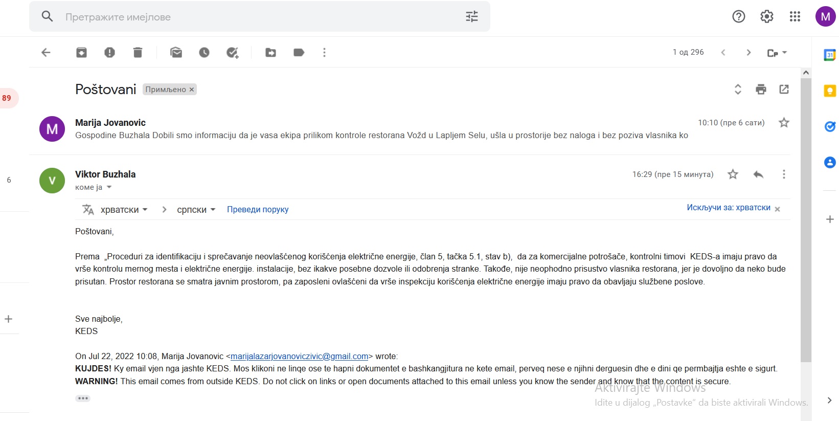 Vlasnik restorana u Lapljem Selu: Uznemireni smo nakon drskog ponašanja ...
