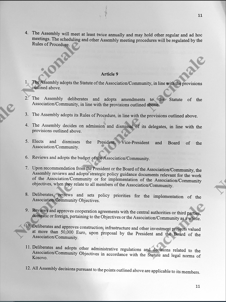 "Nemački nacrt" Statuta ZSO u 17 tačaka - grb, zastava i bankovni račun - Kosovo Online