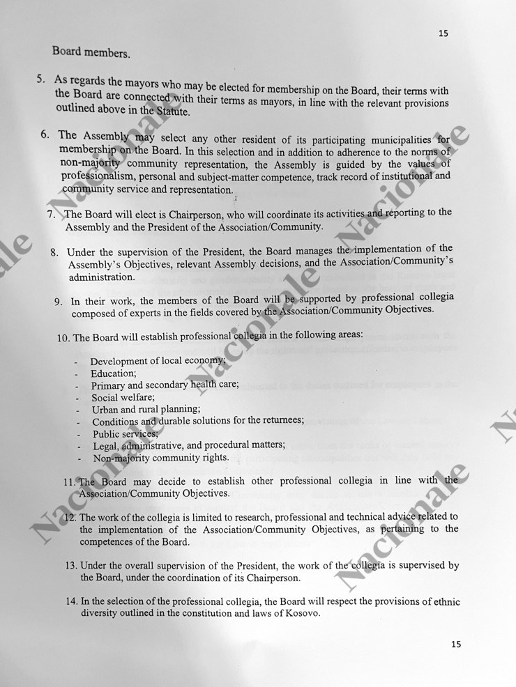 "Nemački nacrt" Statuta ZSO u 17 tačaka - grb, zastava i bankovni račun - Kosovo Online