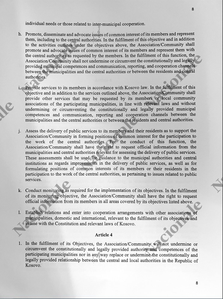 "Nemački nacrt" Statuta ZSO u 17 tačaka - grb, zastava i bankovni račun - Kosovo Online