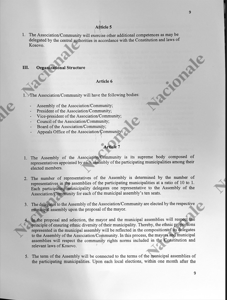 "Nemački nacrt" Statuta ZSO u 17 tačaka - grb, zastava i bankovni račun - Kosovo Online