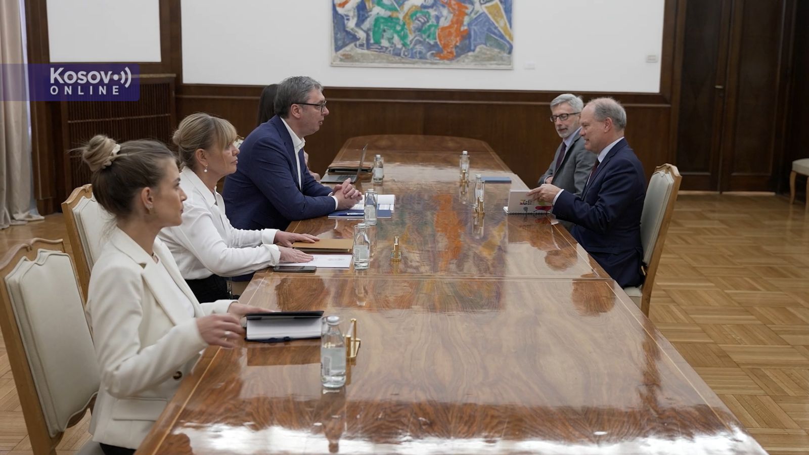 Vučić sa Trokazom o situaciji na Kosovu, evropskom putu Srbije i bilateralnim odnosima sa ...