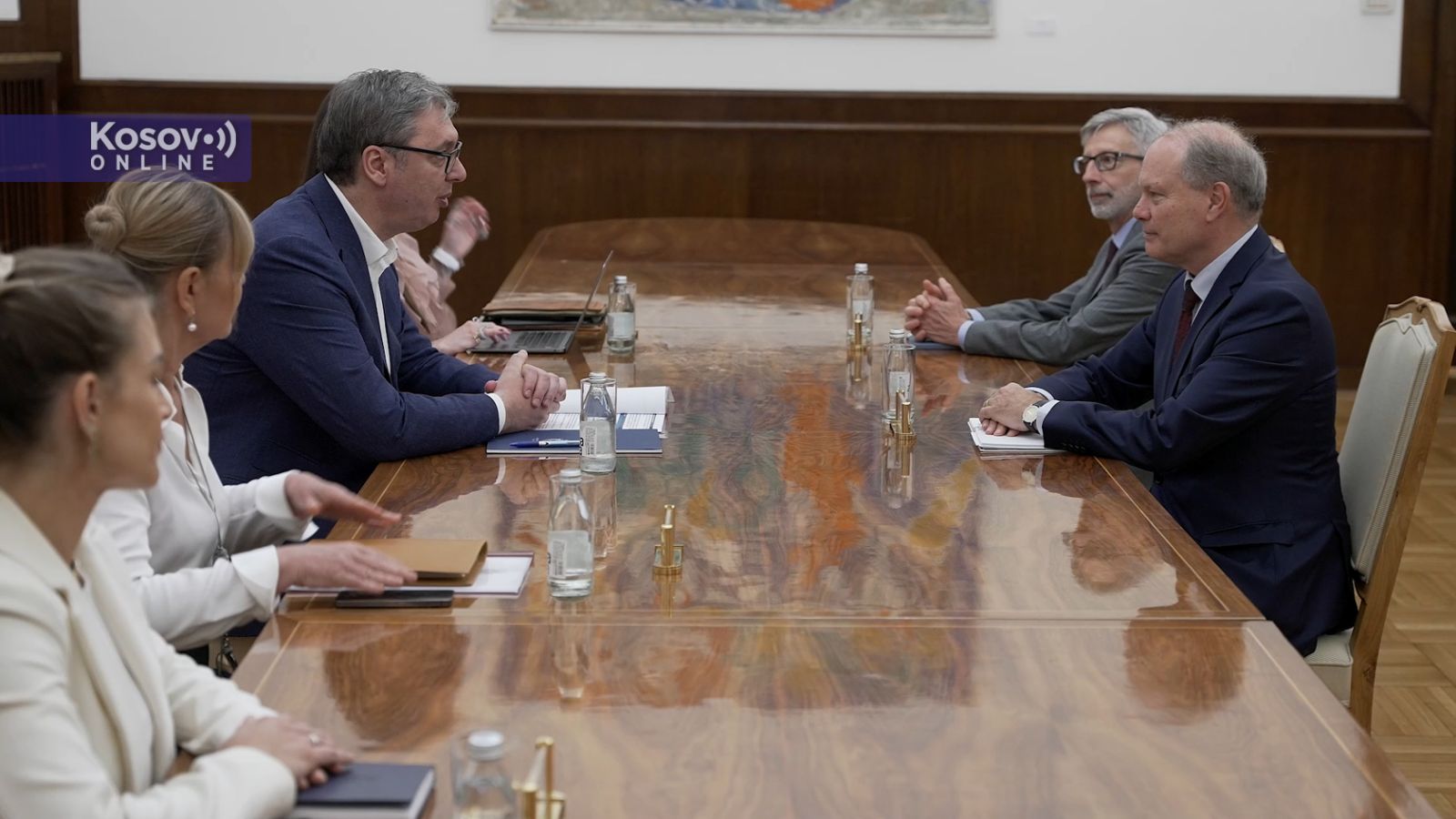 Vučić sa Trokazom o situaciji na Kosovu, evropskom putu Srbije i bilateralnim odnosima sa ...