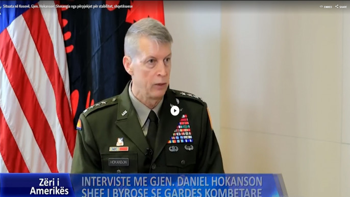General Hokanson: Odstupanje od mira i stabilnosti na Balkanu razlog za ...