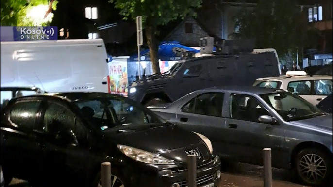 ROSU armored vehicles are patrolling through the center of North ...