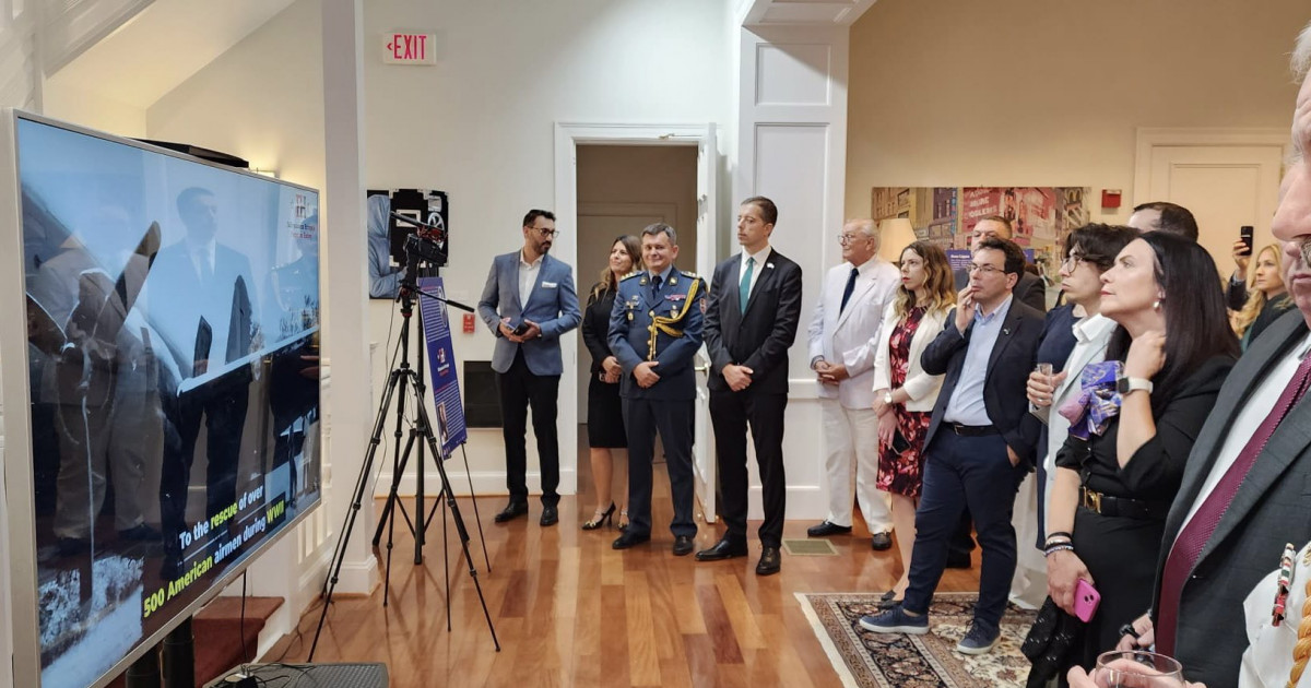 Exhibition in honor of Halyard Mission set up at Serbian Embassy in the ...