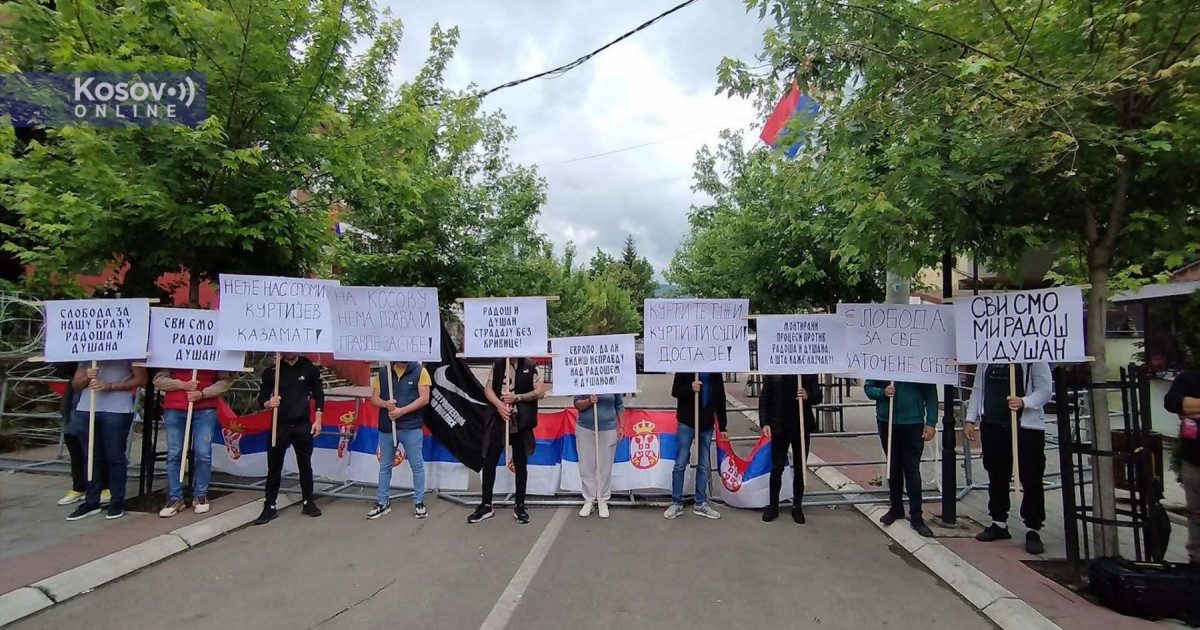 Protest in support of Rados and Dusan in Zvecan: They suffer ...