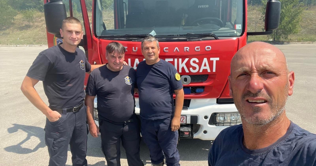 Vatrogasci iz Kuršumlije gasili požare u okolini Podujeva - Kosovo Online