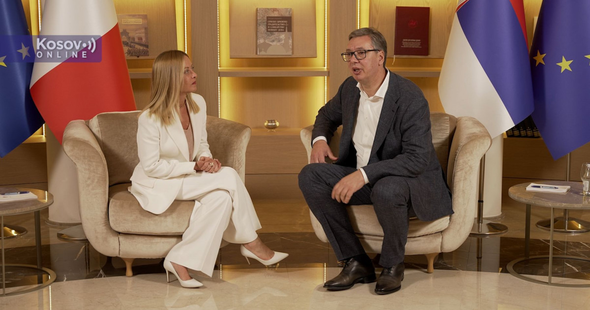 Vučić sa Meloni: Srbija i Italija rame uz rame na putu razvoja i stabilnosti regiona - Kosovo Online