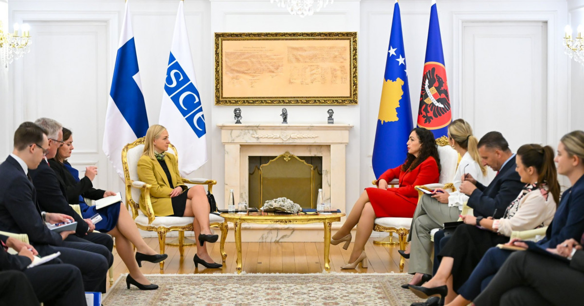 Osmani se sastala sa Valtonen, istaknute zastave Kosova uprkos ...
